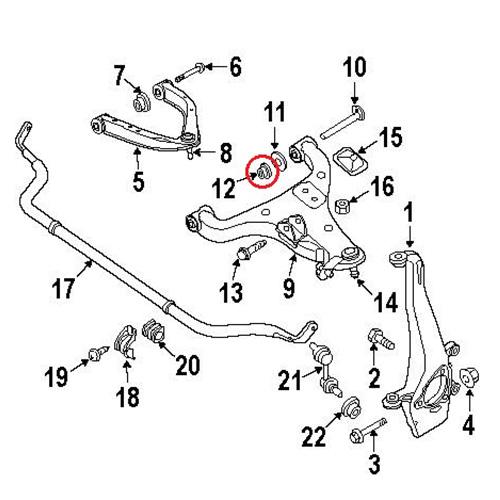 Wholesale Nissan 08918-6441A Upper Cntrl Arm Nut Supplier Abraa