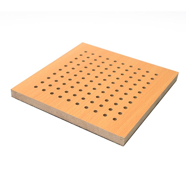 Wholesale 12mm MDF Acoustic Board Soundproof Perforated Supplier
